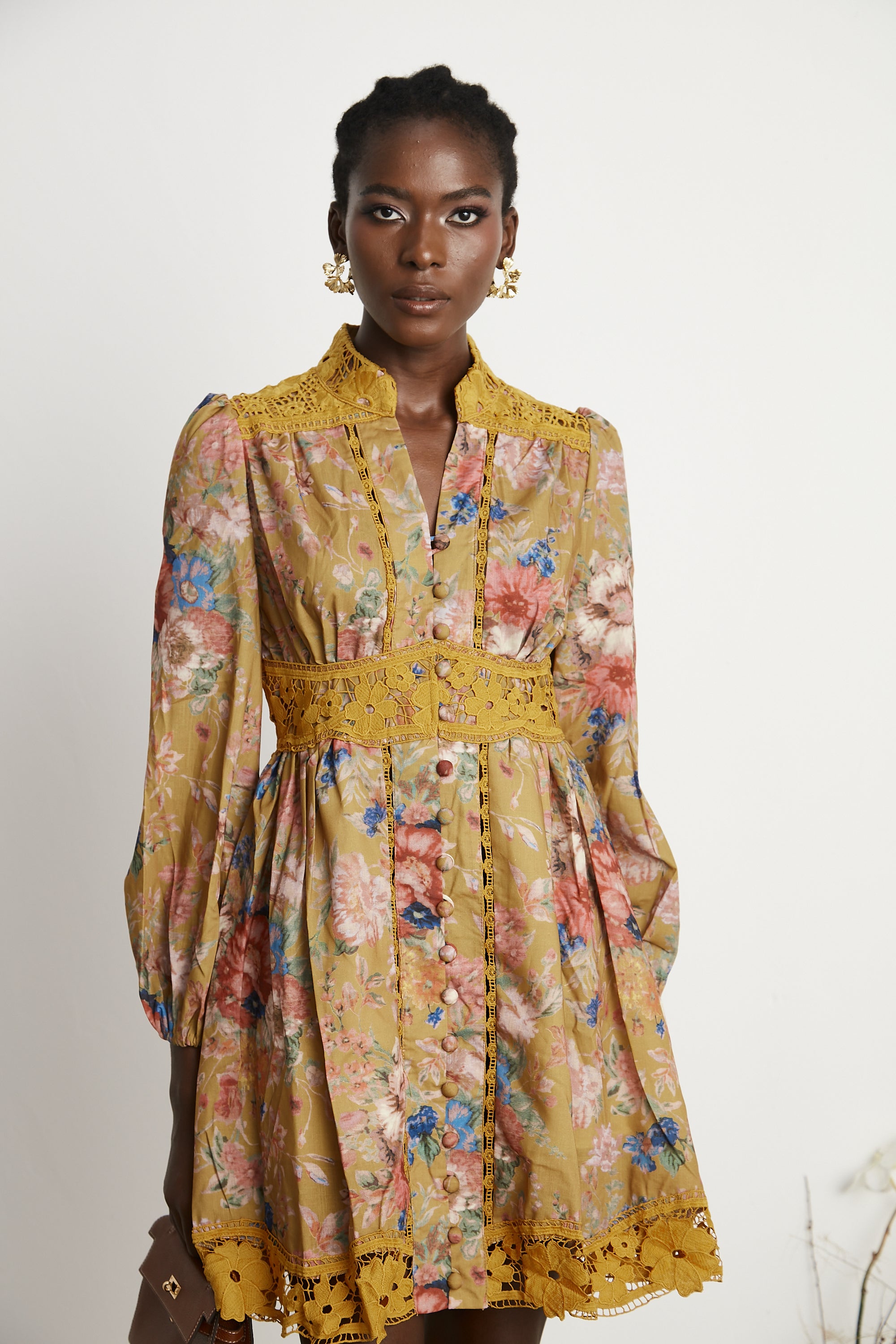 Sarita floral-print mini dress