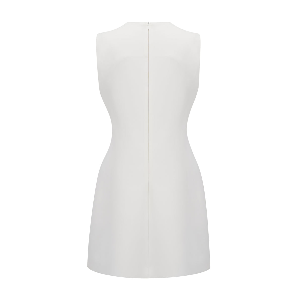 Irène White Sequin Floral Embroidered Mini Dress