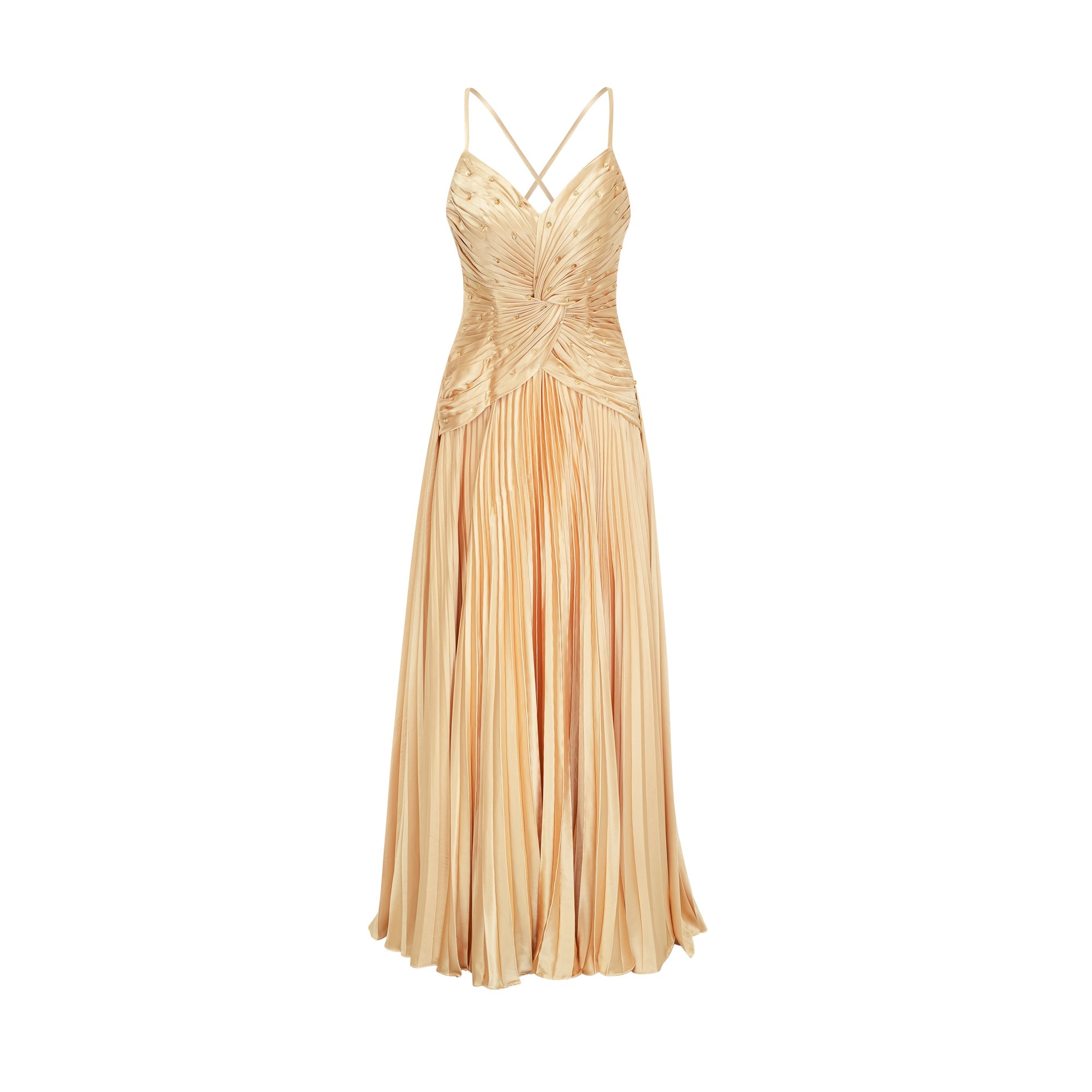 Eline pleated maxi dress