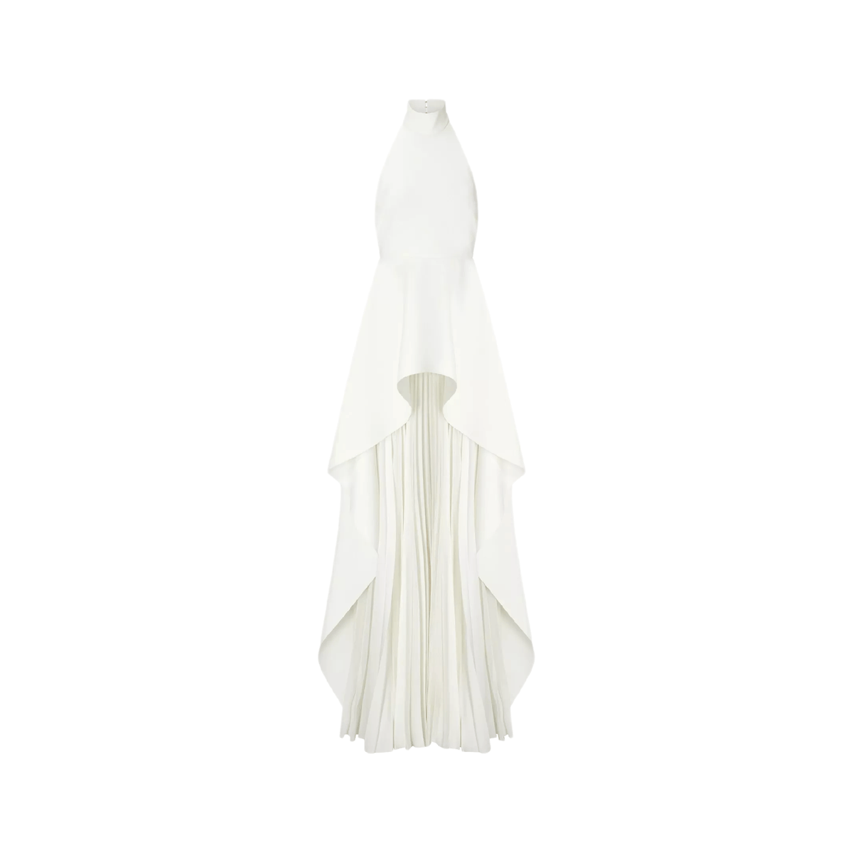 Inés halterneck layered long dress