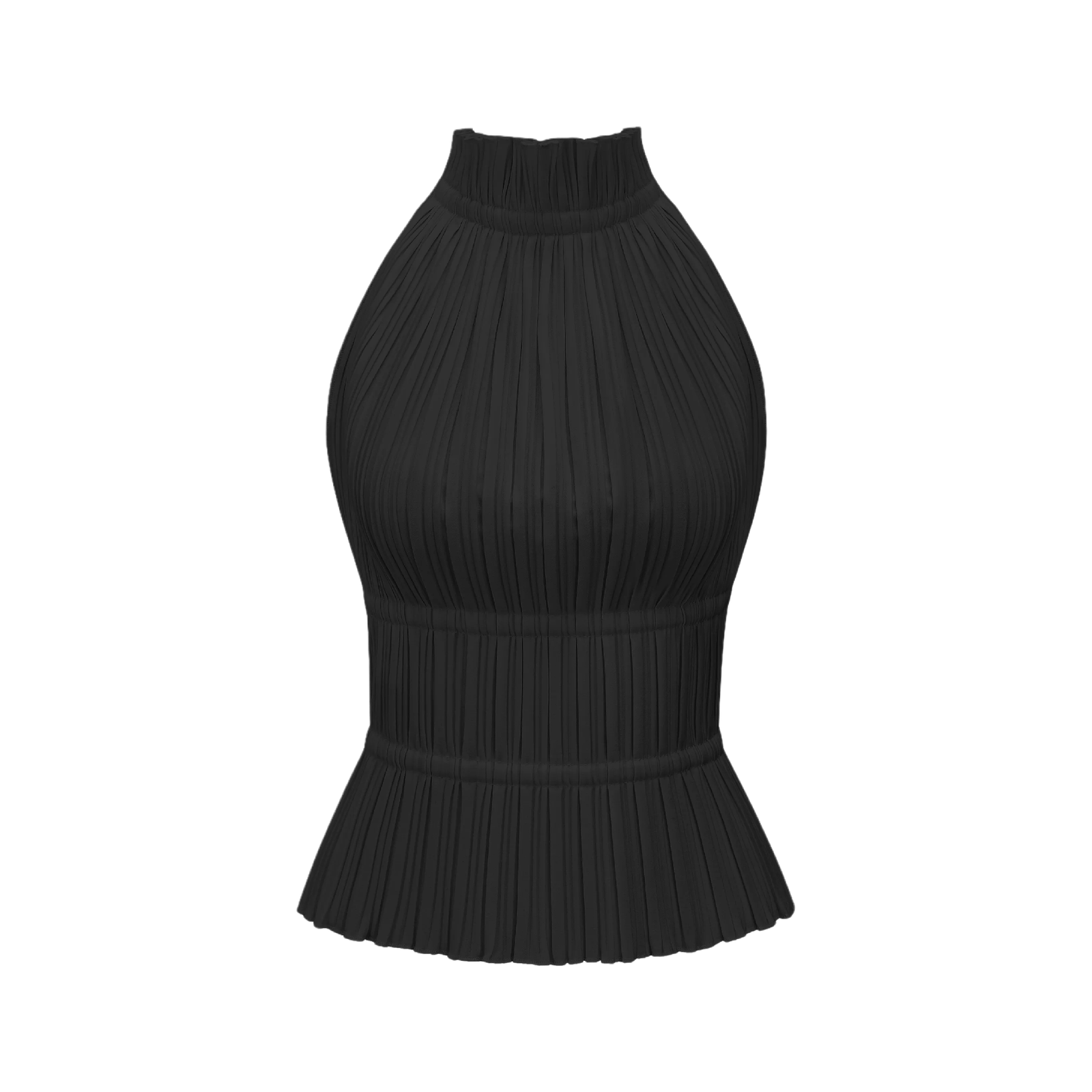 Milicent open-back pleated top